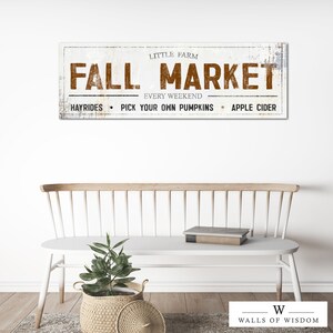 Fall Market Sign Farmhouse Fall Signs Large Farmhouse Kitchen Signs ...
