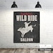 Cowboy Saloon Backyard Bar Sign Banner Rustic Rodeo Outdoor - Etsy