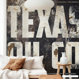 Texas Western Decor Mural Wallpaper Peel and Stick Large Wall Art ...