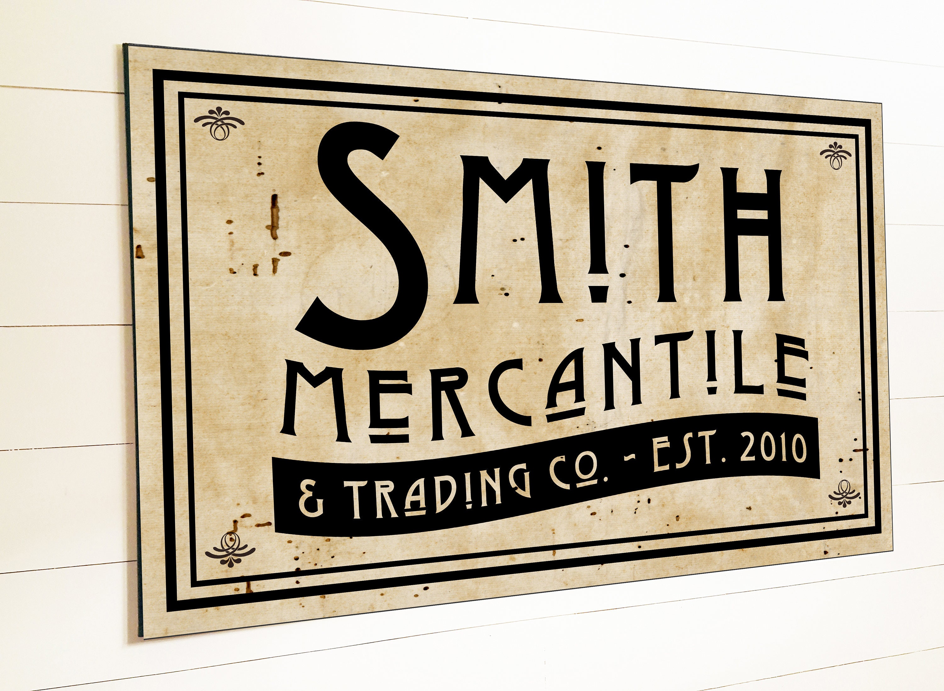 Farmhouse Last Name Sign Last Name Rustic Signs Modern Farmhouse Wall ...