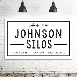 Rustic Wedding Last Name Sign Gift for Her Rustic Wedding Welcome Sign ...