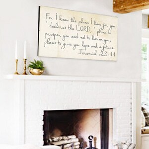 Jeremiah 29 11 Modern Farmhouse Wall Decor Gift for Her Fixer Upper ...