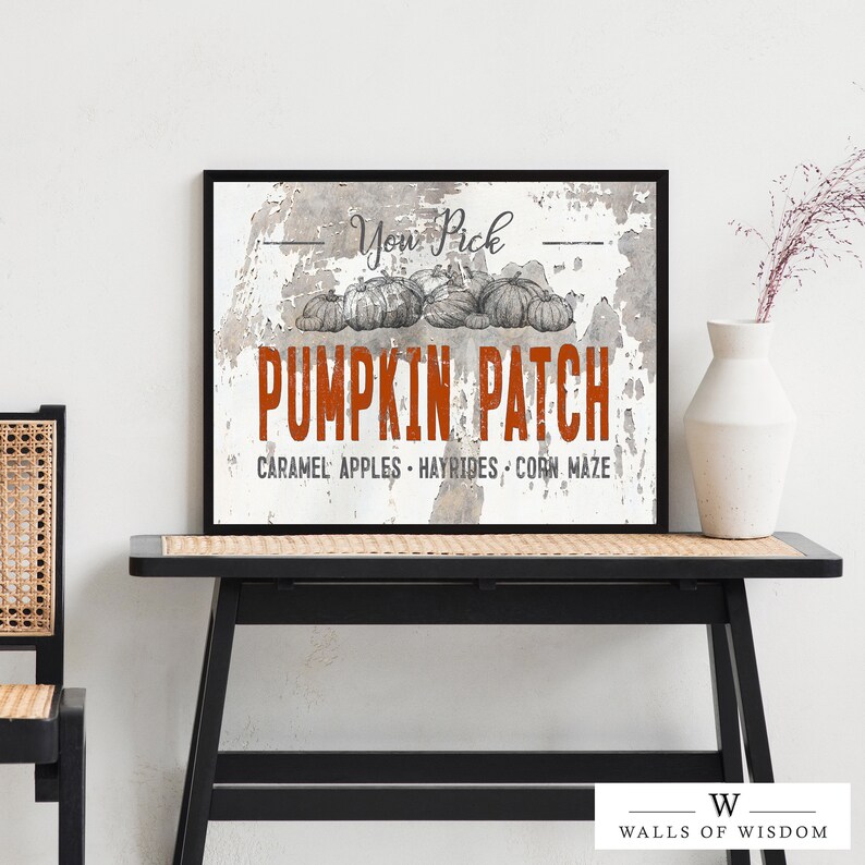 Pumpkin Fall Printables | Fall Decor Printable Wall Art Home Decor ...