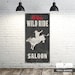 Cowboy Saloon Backyard Bar Sign Banner Rustic Rodeo Outdoor - Etsy