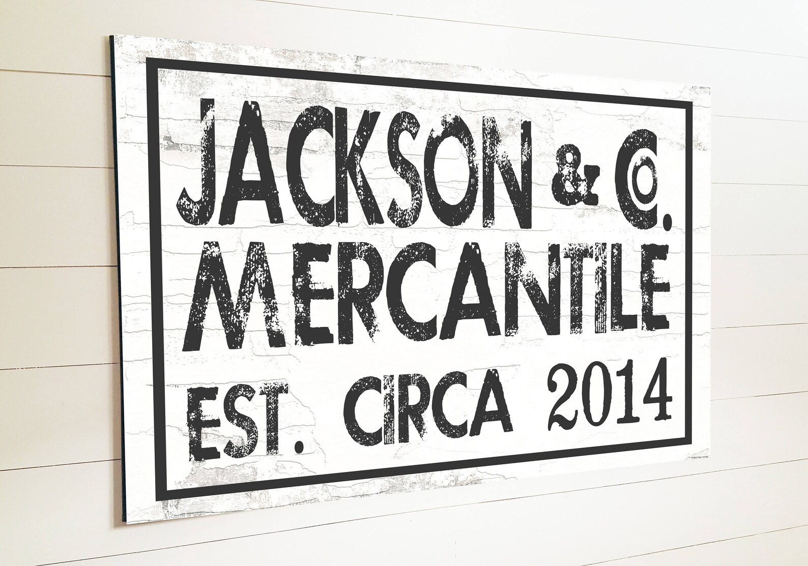 Est Family Name Signs Gift for Her Rustic Farmhouse Name Signs | Etsy