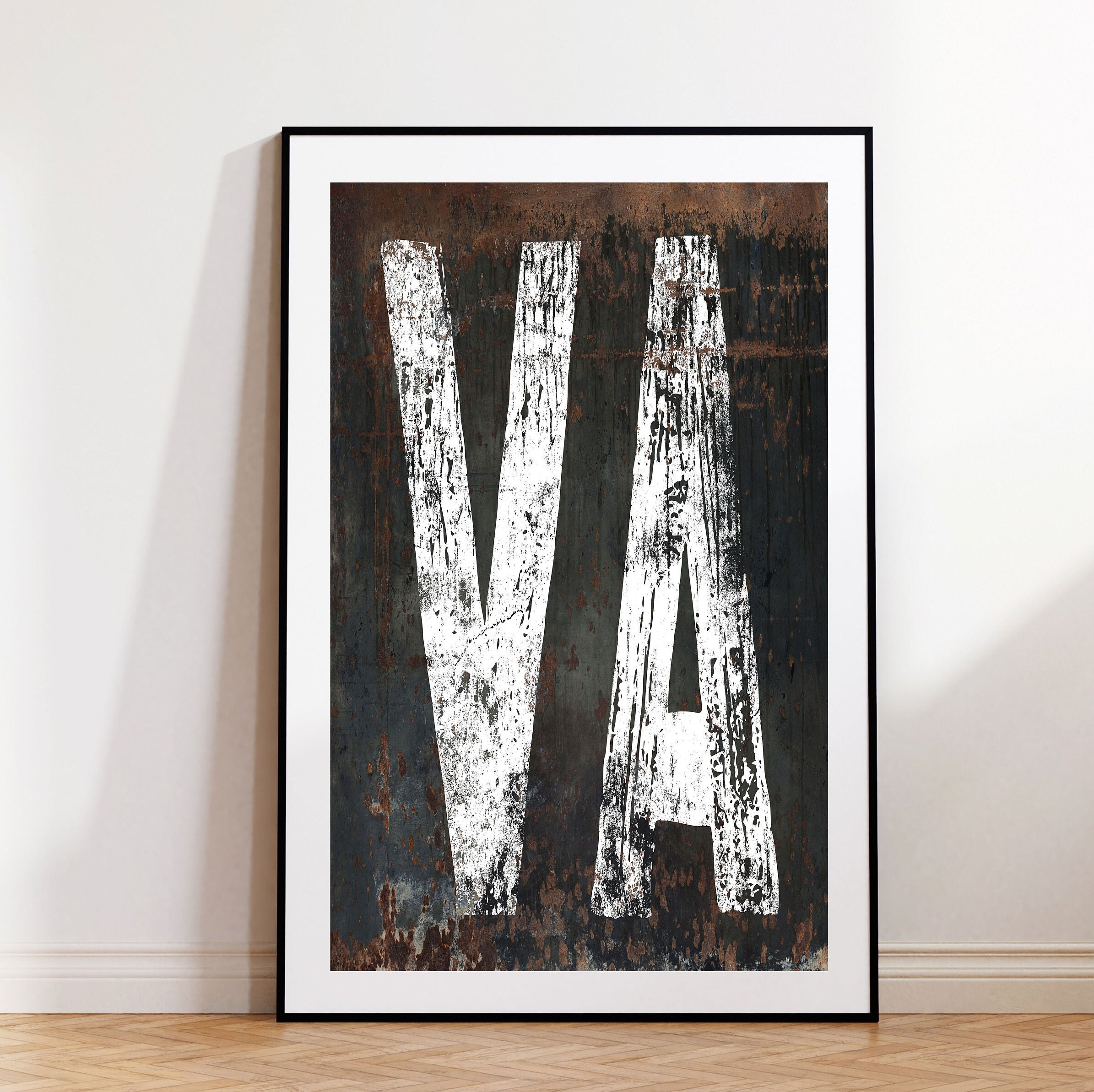 Virginia Typography Poster Print; Home State Letter Art, Word Art Print ...