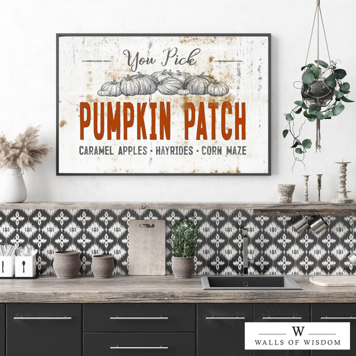 Pumpkin Fall Printables | Fall Decor Printable Wall Art Home Decor ...