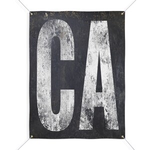 California Western Decor Outdoor Sign Vinyl Banner - Black and White ...