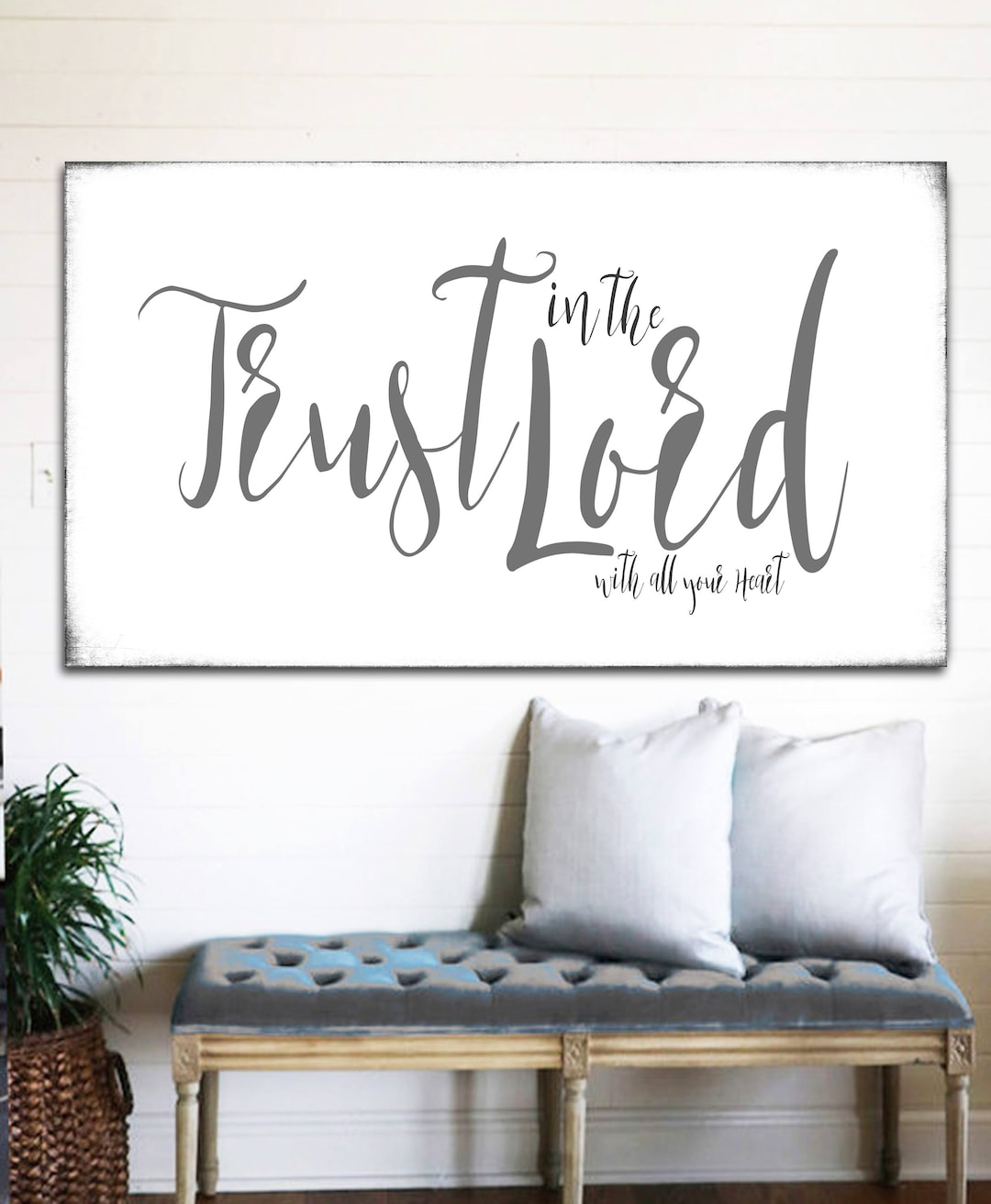 Trust in the Lord Modern Farmhouse Wall Decor Gift for Her - Etsy