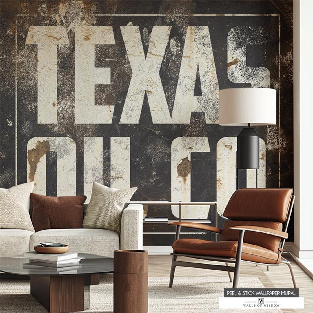 Texas Western Decor Mural Wallpaper Peel and Stick Large Wall Art ...
