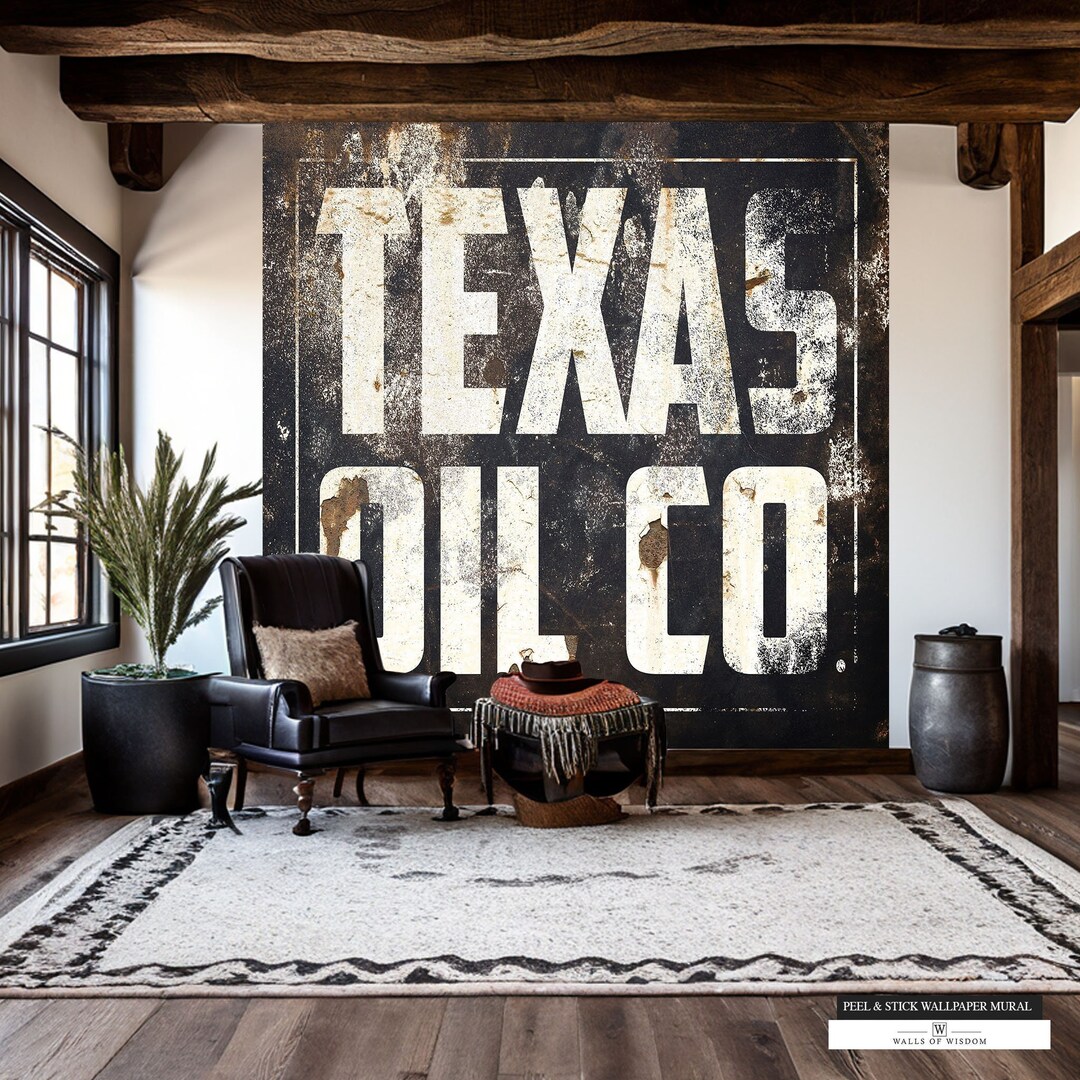 Texas Western Decor Mural Wallpaper Peel and Stick Large Wall Art ...