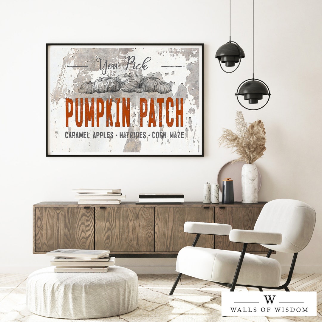 Vintage Pumpkin Patch Fall Printables | Autumn Pumpkin Patch Digital ...