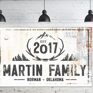 Farmhouse Name Sign Gift for Her Family Name Sign Last Name Est Sign ...