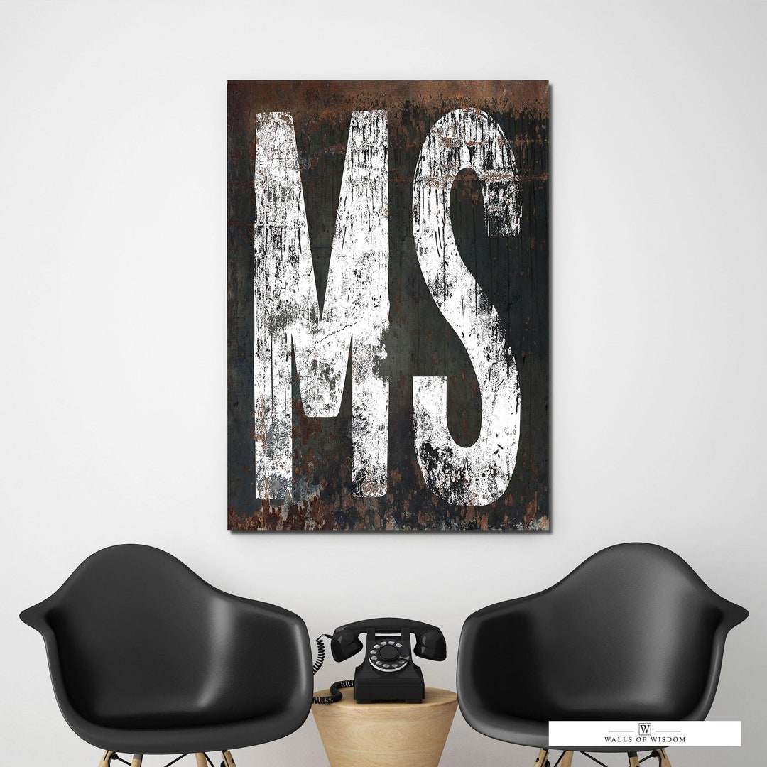 Mississippi State Home Sign Canvas Print; Farmhouse Decor, Gallery Wall ...