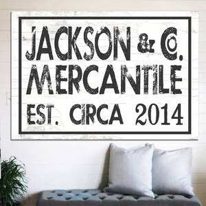 Est Family Name Signs Gift for Her Rustic Farmhouse Name Signs Est Last ...