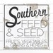 FARMHOUSE Sign Feed and Seed Large Farmhouse Kitchen Signs - Etsy