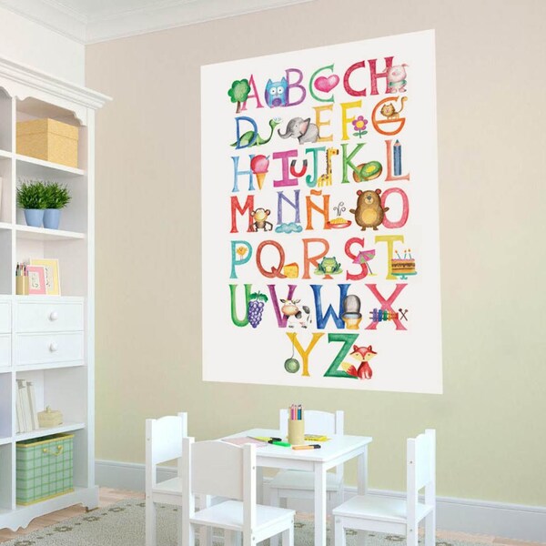 Alphabet Wall Decal - Etsy