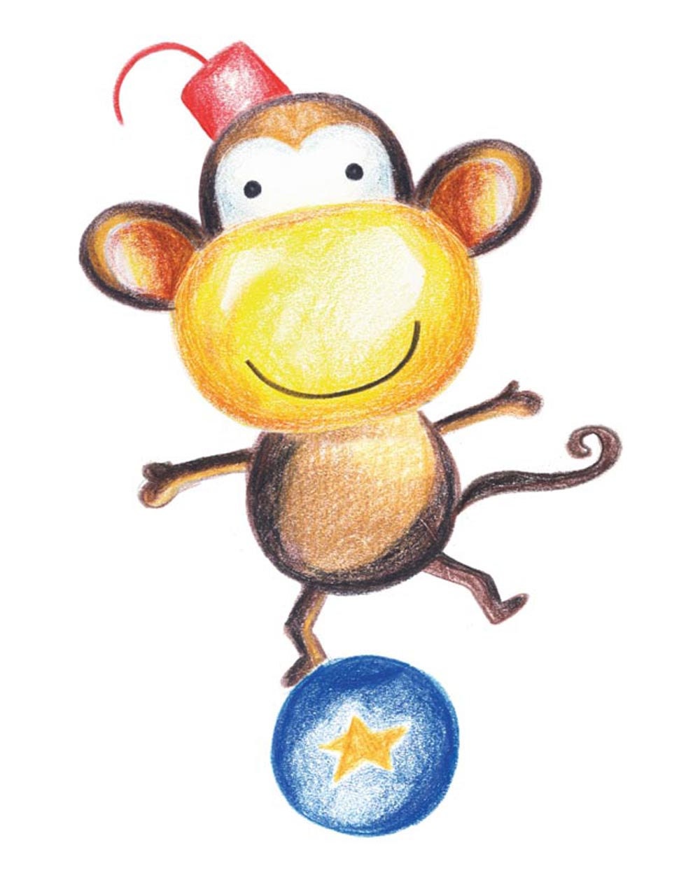 Monkeys Wall Decals, Circus Monkey Decor, Nursery Wall Sticker ...