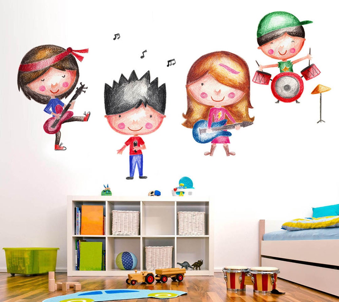 Music Classroom Decor, Music Class Art, Rock Music Art, Rock N Roll ...
