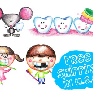 Dental Office Decor for Hygienist, Dental Art Wall Decal Perfect for ...