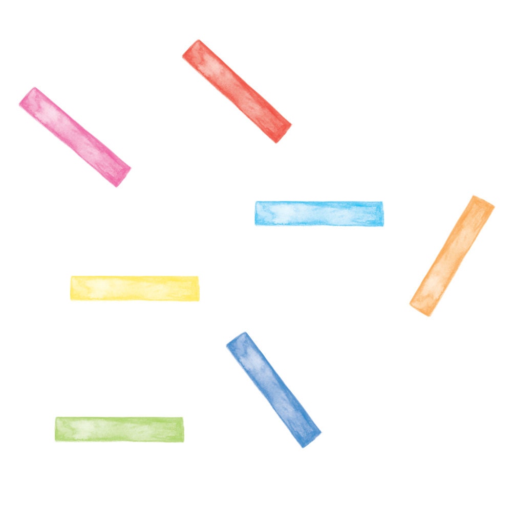 Stick Wall Decal, Stick Pattern Wall Decal, Stick Kids Decal, Confetti ...