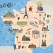 Printable France Map Download - Etsy