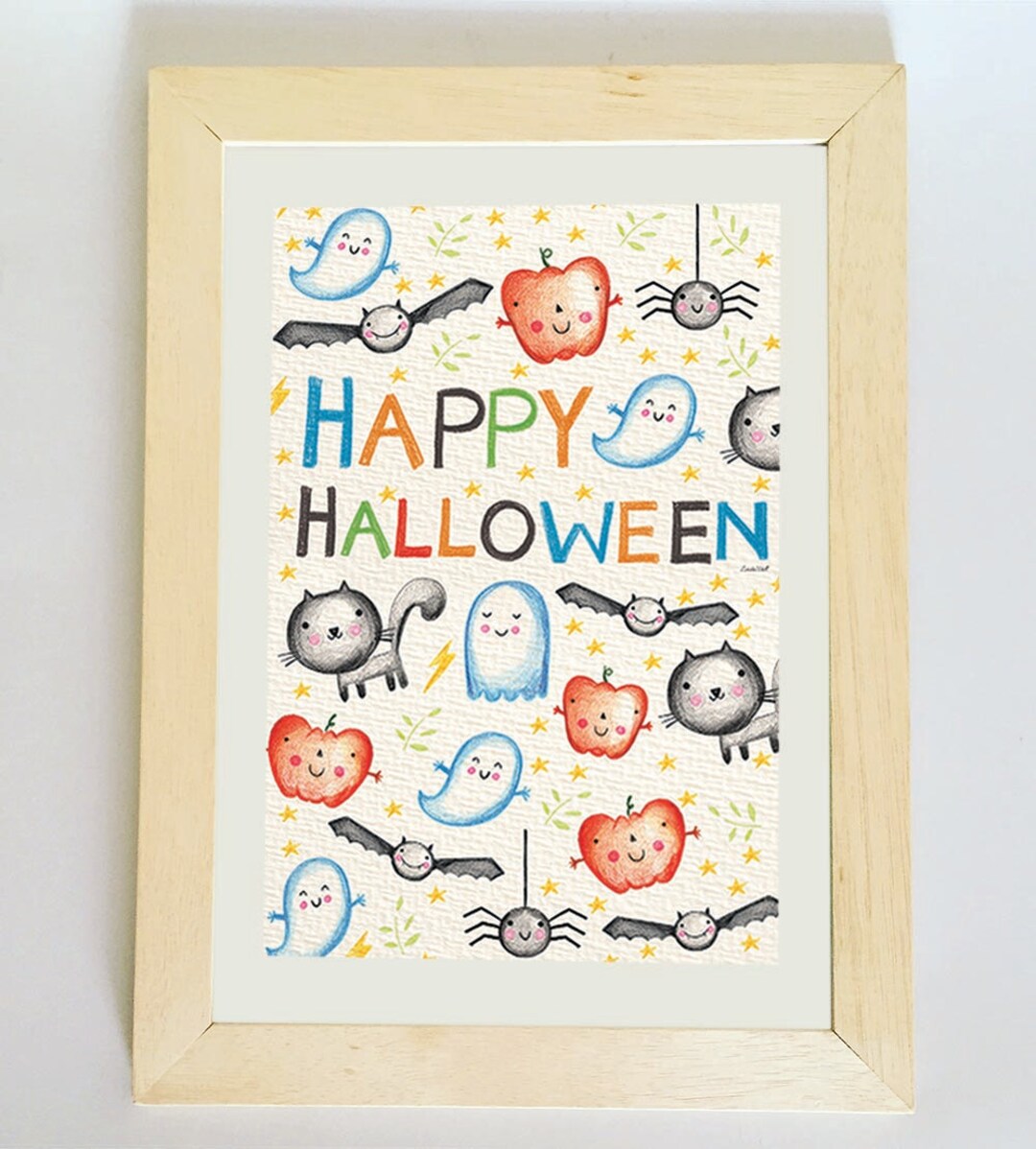 Pumpkin Wall Art, Halloween Wall Art, October 31, Trick or Treat Print ...