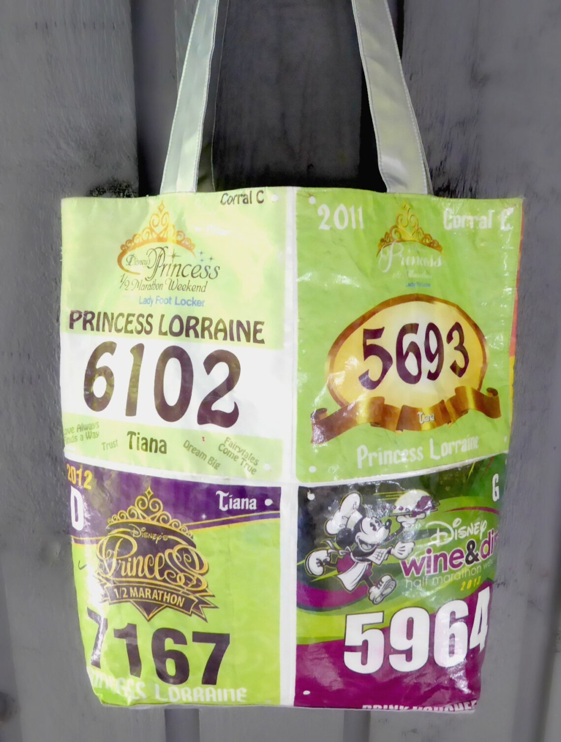 Race Bib Shopping Tote Bag; Great Gift for Runners, Running Number Bag ...