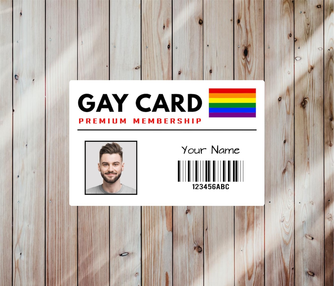 Personalised Novelty GAY CARD - Premium Lifetime Membership, Joke ...