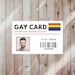 Personalised Novelty GAY CARD - Premium Lifetime Membership, Joke ...