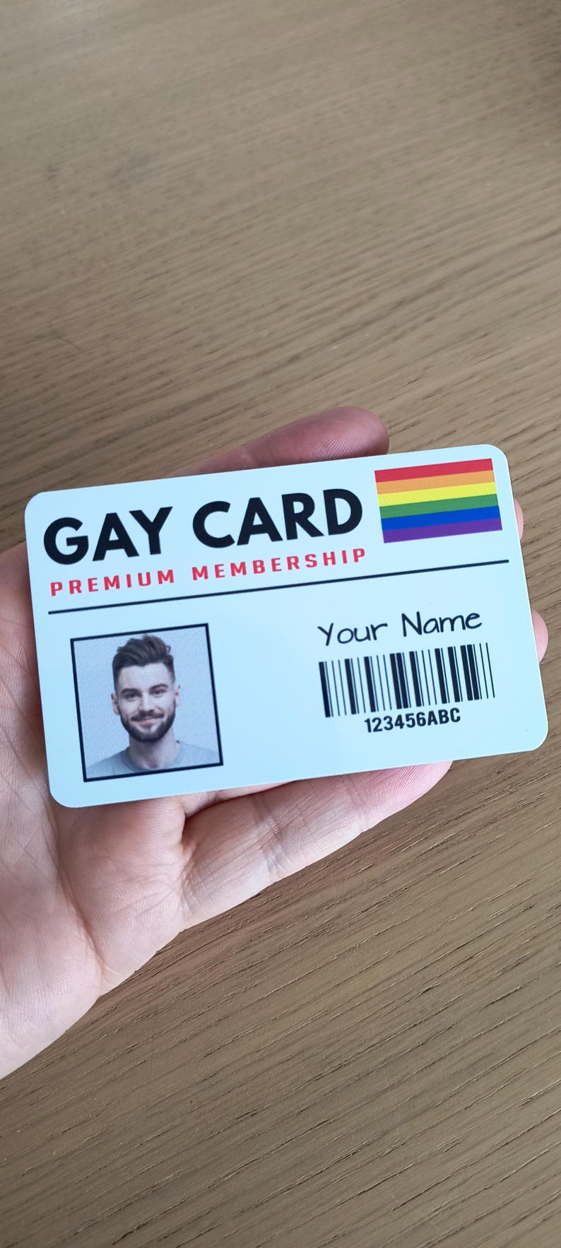 Personalised Novelty GAY CARD - Premium Lifetime Membership, Joke ...