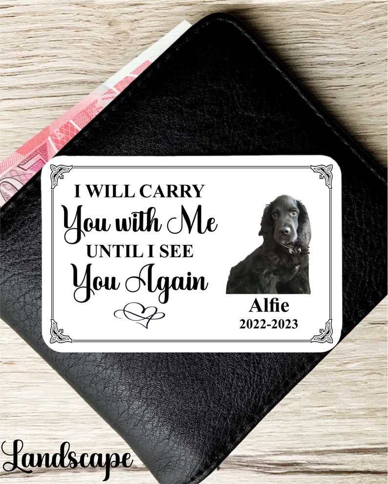 Pet Memorial Personalised Aluminium ANIMAL PET RIP Metal Photo ...