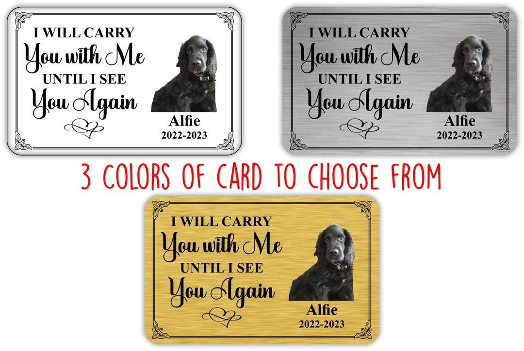 Pet Memorial Personalised Aluminium ANIMAL PET RIP Metal Photo ...