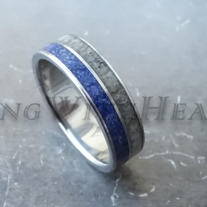Lapis Lazuli Antler Ring - Etsy