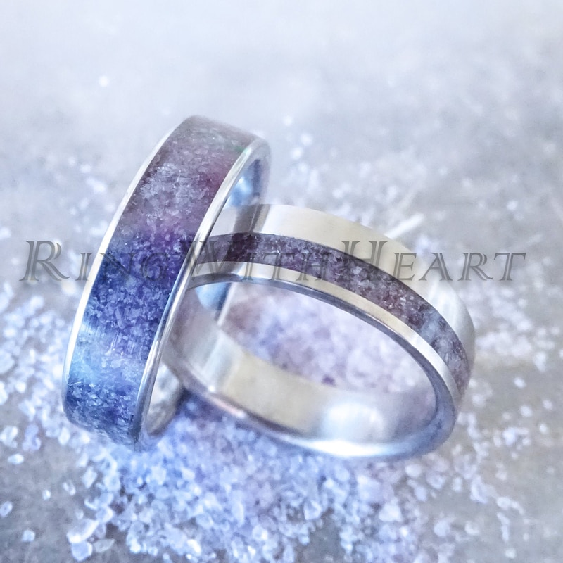 Purple Wedding Ring - Etsy
