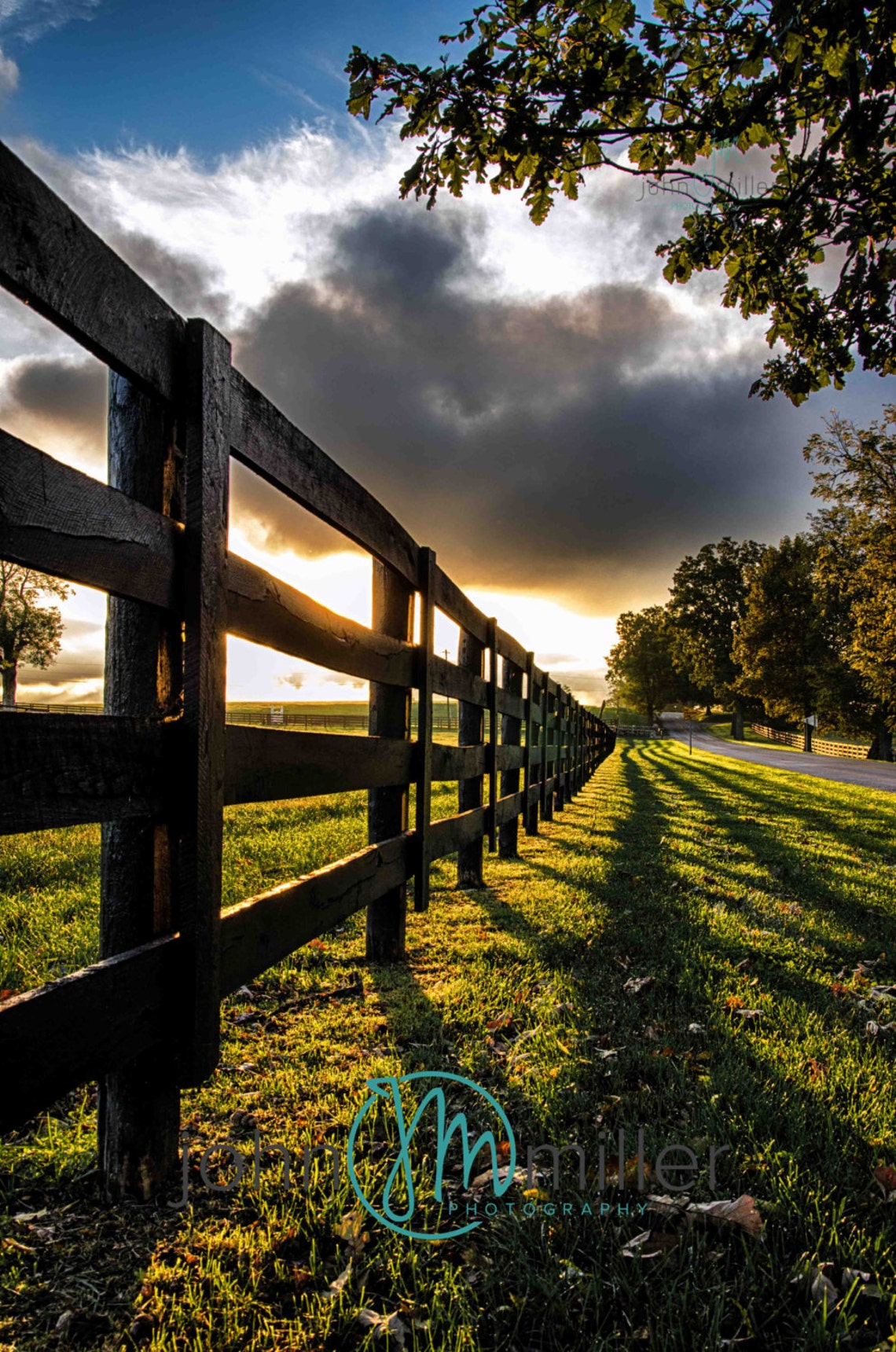 Country Sunrise, Farm, Fence, Rural, Shadow, Plank Fence, Horse Farm ...