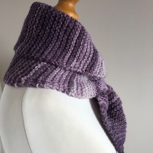 Purple Wool Blend Vintage Style Miss Marple Scarf - Etsy