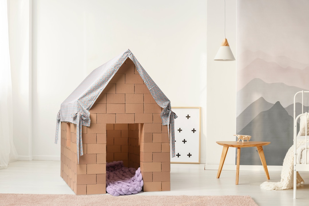 GIGI Bloks XXL Building Blocks DIY Play House for Kids, Giant Cardboard ...