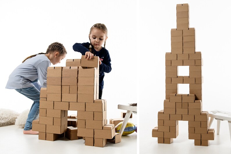 Large Building Blocks 96 XL Piece Playset for Kids Build - Etsy