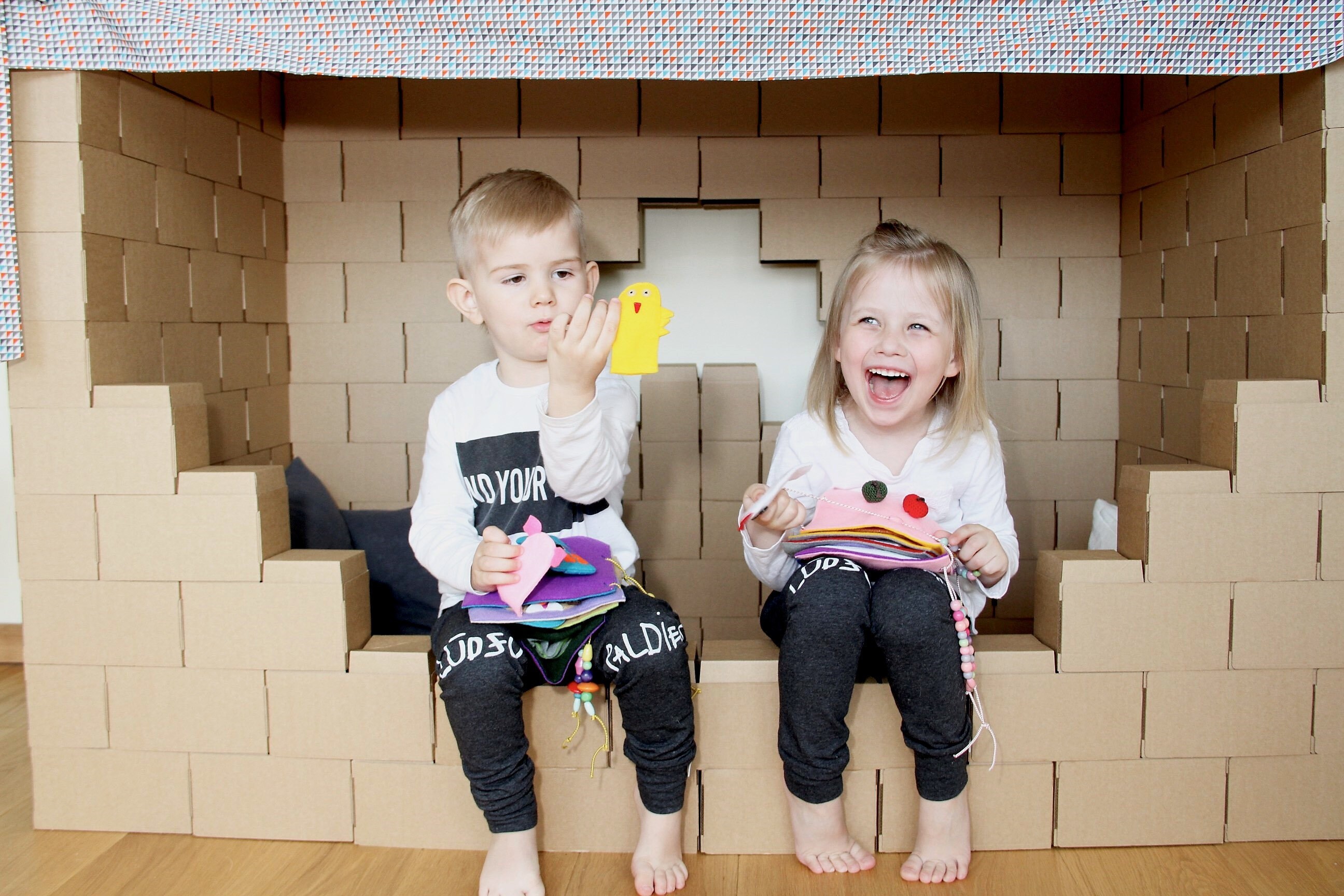 House Bed and Playhouse, 2 in 1 Set, Gift for Kids to Play, Sleep or ...