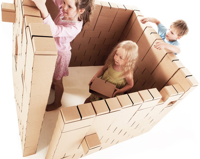 Mega Cardboard Building Blocks 200XXL GIGI Bloks Set Big Interlocking ...