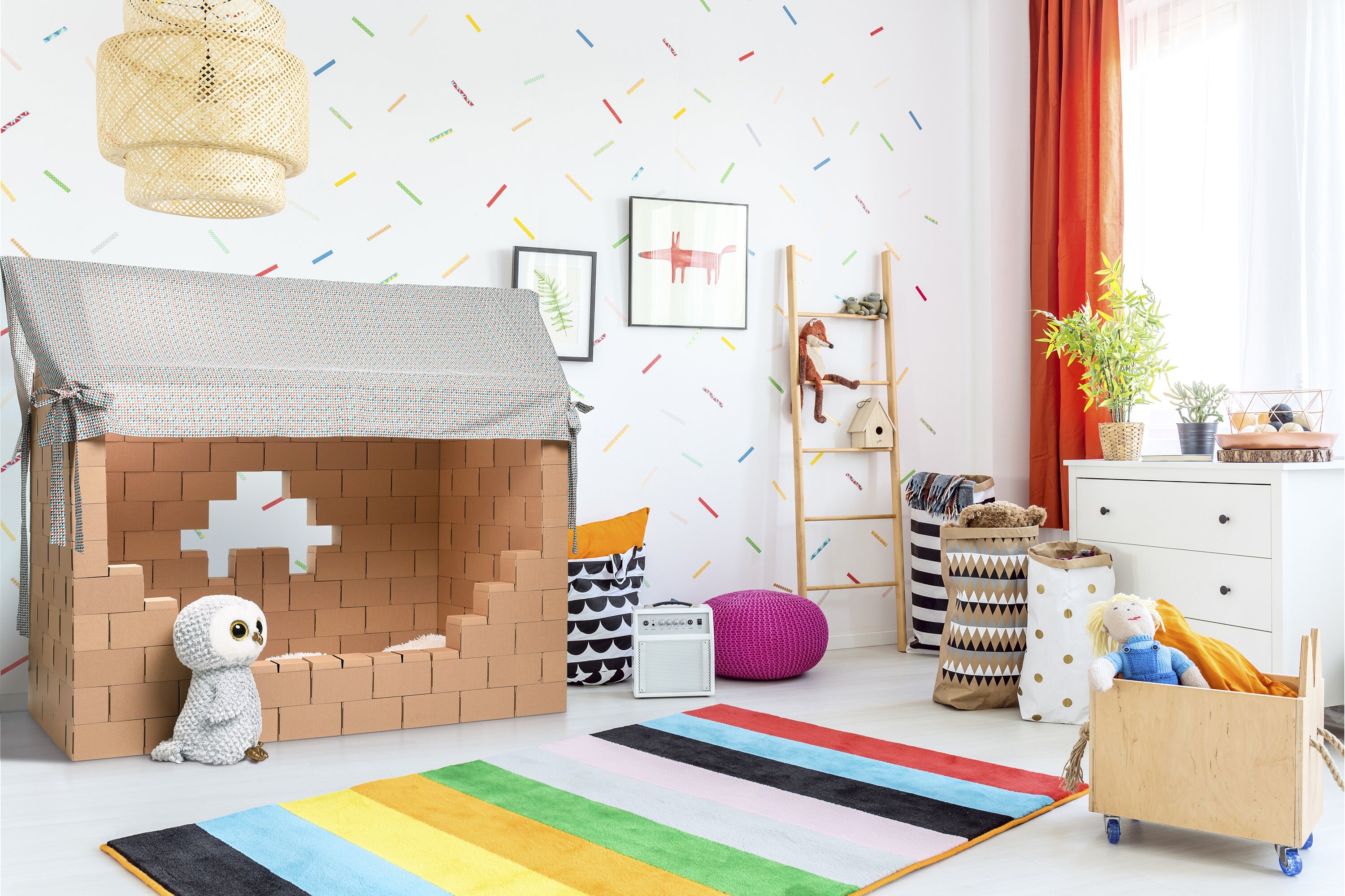 GIGI Bloks XXL Building Blocks DIY Play House for Kids, Giant Cardboard ...