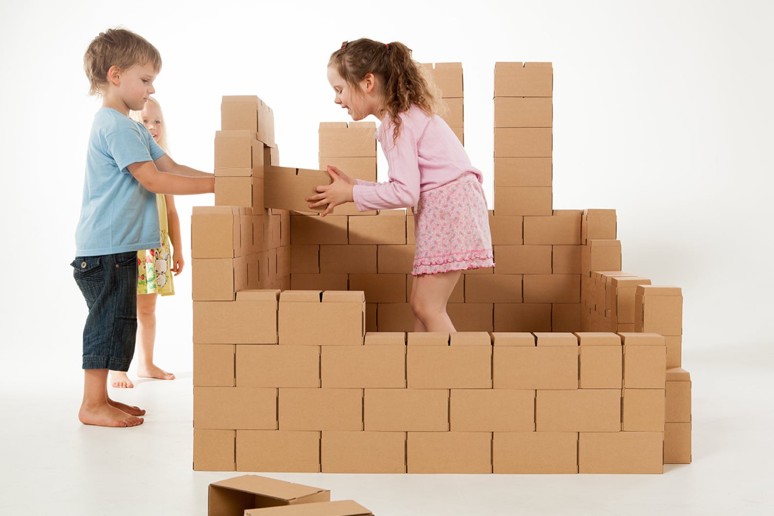 Mega Cardboard Building Blocks 60XXL GIGI Bloks Set | Big Interlocking ...