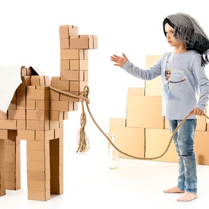 Big Building Blocks 96 XL Piece Playset for Kids. Size of One Block: 5 ...