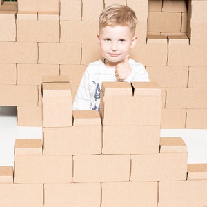 Mega Cardboard Building Blocks 60XXL GIGI Bloks Set | Big Interlocking ...