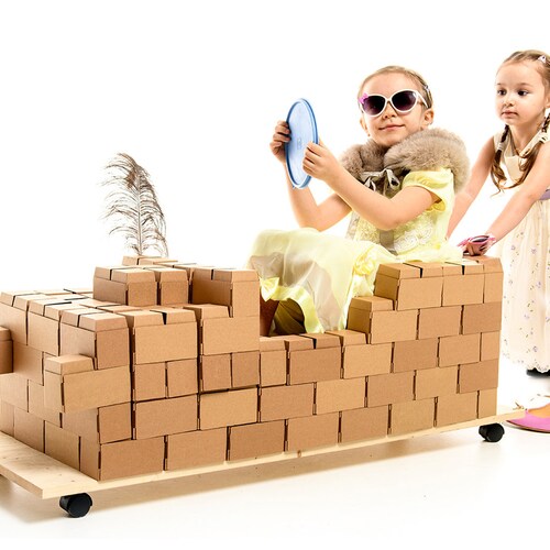 Big Building Blocks 96 XL Piece Playset for Kids. Size of One | Etsy