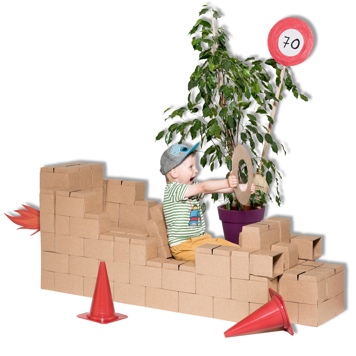 Large Building Blocks Set of 60XXL Pieces Build Fortress - Etsy