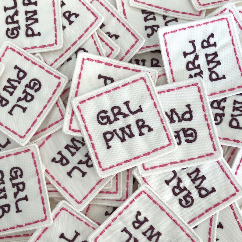 Patch Girl Power Feminist Patch Iron on Embroidered Patches - Etsy