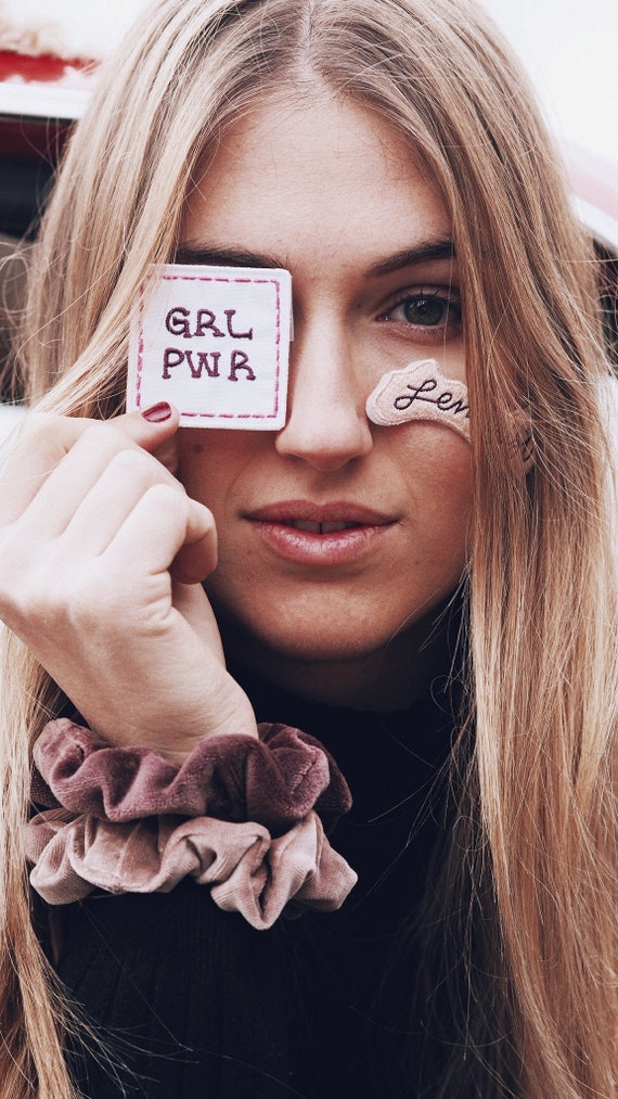 Patch Girl Power Feminist Patch Iron on Embroidered Patches | Etsy