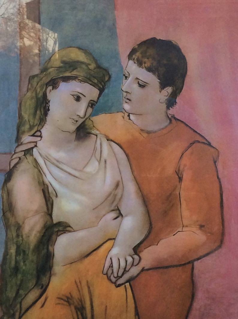 The Lovers, Pablo Picasso, Cubism, Portriot Painting, Picasso ...